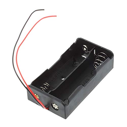 10 pcs. Plastic Black 2 x 3.7V 18650 Batteries Battery Case Cover ...