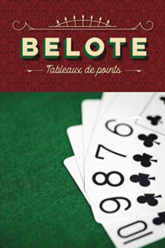 Amazon.com: Belote - Tableaux de points: Carnet pour joueurs de Belote ...