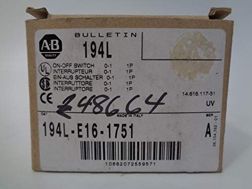 Allen Bradley via TCS 194LE161751 Ser. A NSFP (BR/WH) 194L E16 1751 ...