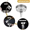 Amazon.com: Luxshiny 1 Set Funnel Portable Stainless Steel Household Products : Home & Kitchen