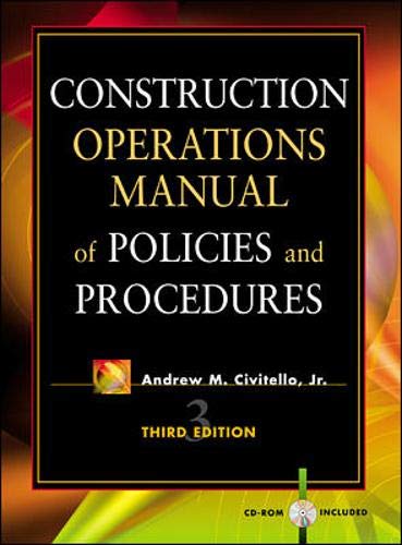 Construction Operations Manual of Policies and Procedures: Civitello ...
