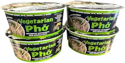 Amazon.com : Instant Pho Vegetarian Pack of 4 Bowls/Authentic ...