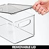 Amazon.com: mDesign Plastic Deep Storage Bin Box Container with Lid and ...