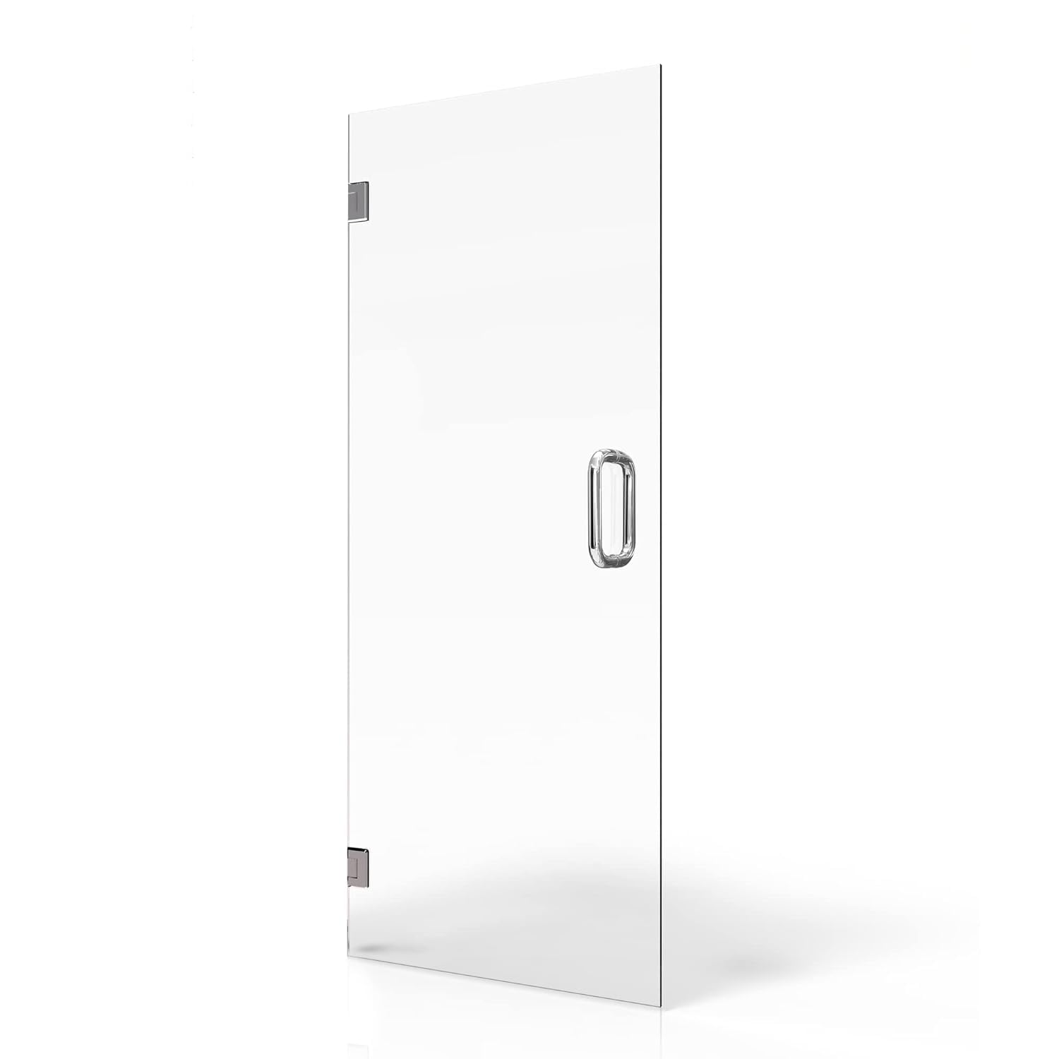 Single Swing Hinge Frameless Glass Shower Door - 3/8" Tempered Glass ...