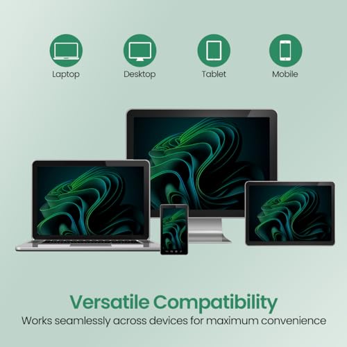 Portronics Bubble Square Wireless Keyboard with Bluetooth + 2.4 GHz USB ...