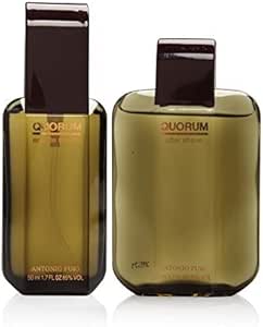 Antonio Puig Quorum For Men 2 Pc Gift Set 1.7oz EDT Spray, 1.7oz After ...