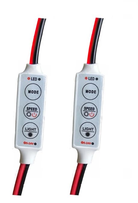 Buy Steko {Pack of 2 Pieces) 6 Modes & 5 Speed LED Strip Light Flasher ...