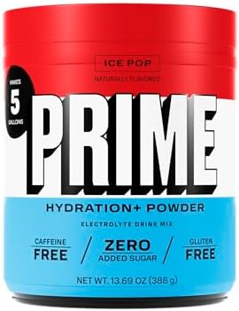 Amazon.com: PRIME HYDRATION+ Powder Blue Raspberry, Caffeine-Free ...