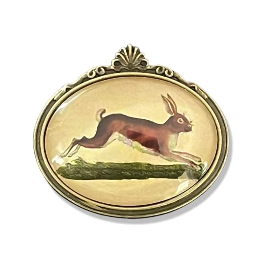 Amazon.com: Rabbit Brooch, Vintage Inspired Bunny Pin, Running Hare ...