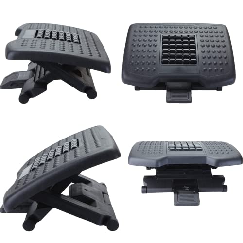 Metron Ergonomic Adjustable Office Footrest Desk | Foot Rest Under ...