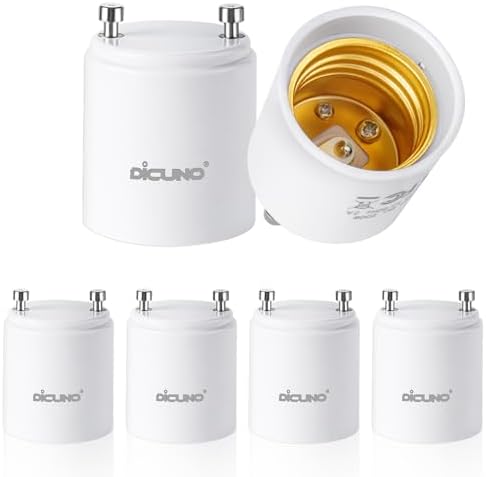 Onite GU24 to E27 E26 Adapter for LED Bulb, GU24 to Medium Base ...