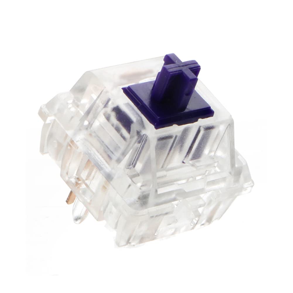 Zuggear Medium Tactile Switches 78g Clear Purple Key Switch 5 ...