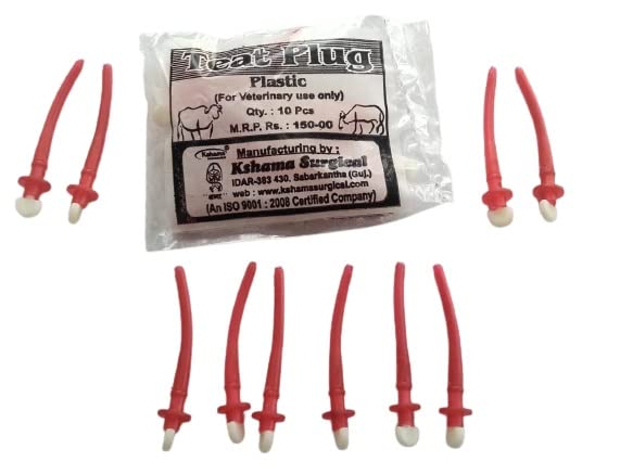 Teat Plug Plastic Veterinary for Cow Use in Udder 20 Pcs : Amazon.in ...