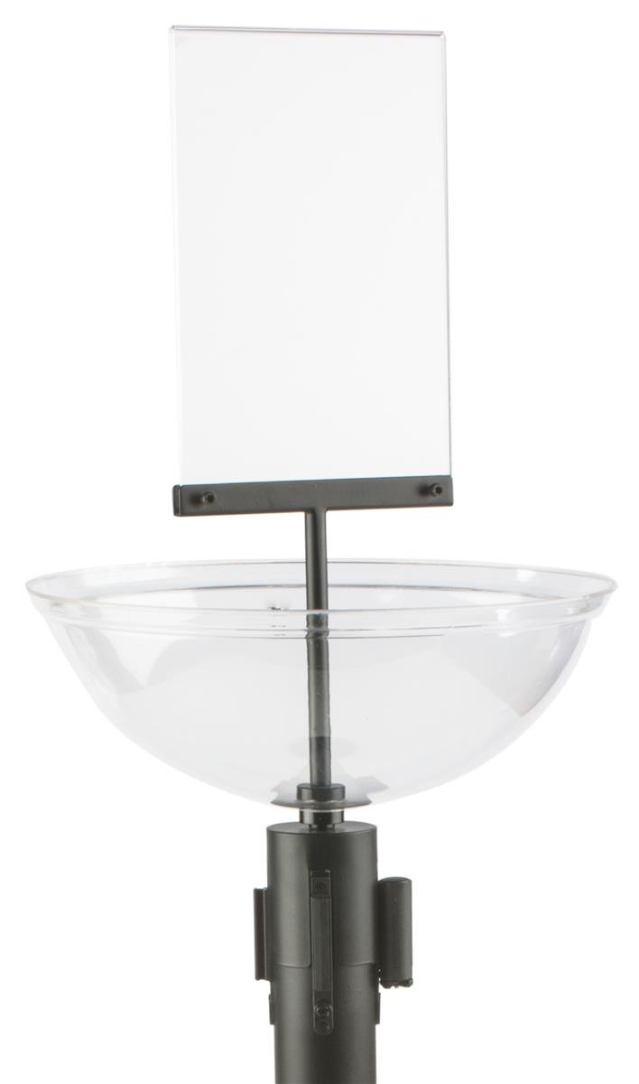 Displays2go Dump Bin Toppers For Stanchion Includes Sign And Dispensing ...