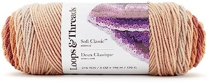 Amazon.com: MICHAELS Bulk 12 Pack: Soft Classic™ Ombre Yarn by Loops ...