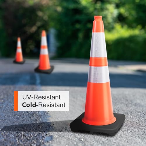 Snapklik.com : (6 Cones) 28 Inch Orange Safety Traffic Cones ...