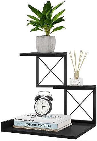 Amazon.com: ELITEROO Wood Desktop Shelf, 3 Tier Desk Shelves + 2 Tier ...