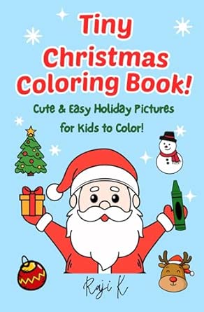 Tiny Christmas Coloring Book! : Pocket Size Holiday Activity Book For ...