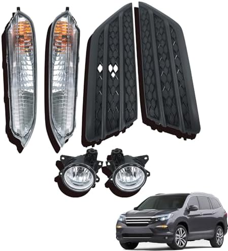 Amazon.com: TJHSM Fog Light Assembly with Cover & Turn Signal Lamp ...