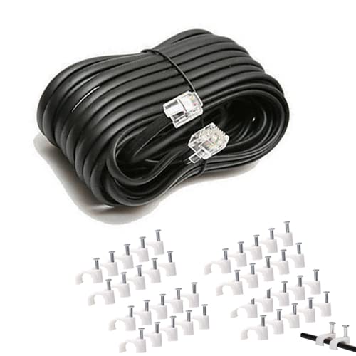 Red Champion RJ11 Telephone Line Cord Wire Patch Cable, Modular ...