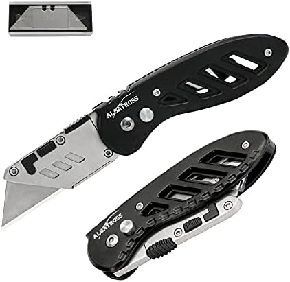 FC Folding Pocket Utility Knife - Heavy Duty Box Cutter with Holster ...