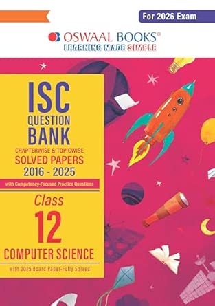Oswaal ISC Question Bank Chapterwise & Topicwise Solved Papers Class 12 ...