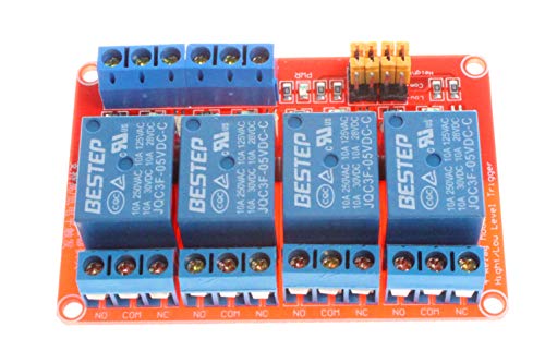 Snapklik.com : NOYITO 4-Channel Relay Module 5V 12V 24V High Low Level ...