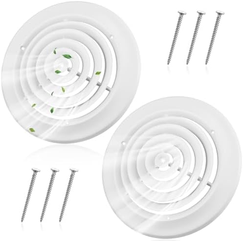 HVAC Premium 10'' [Neck Size] Round Steel Ceiling Diffuser - Easy Air ...