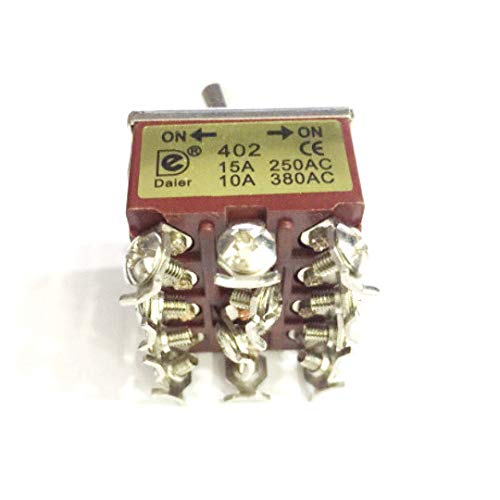 3 Position 4PDT ON-Off-ON 12 Pin Toggle Switch 10A/380VAC 15A/250VAC ...