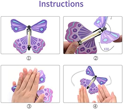 Ywlmghk Caja explosiva de 20 piezas con diseño de mariposa voladora ...