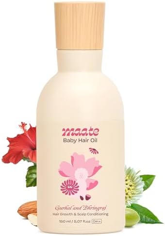 MAATE Baby Hair Massage Oil Baby Hair Growth and Scalp Conditioning ...