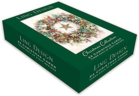 Box of 24 Snowy Christmas Scenes Assorted Christmas Cards Xmas Card ...