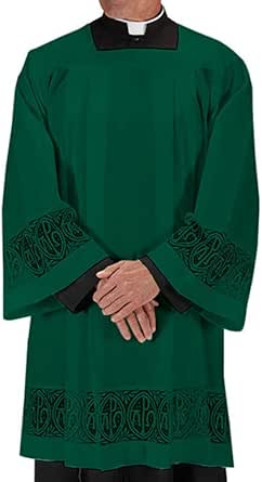 Amazon.com: BLESSUME Church Priest Pleated Surplice Vestment Cosplay ...