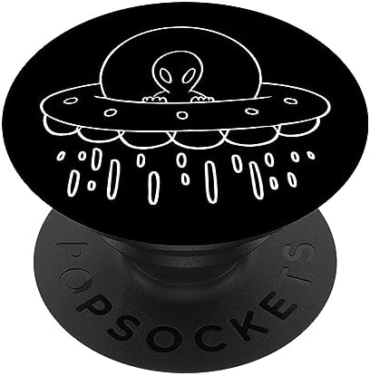 Amazon.com: Alien UFO Drawing PopSockets Adhesive PopGrip : Cell Phones ...