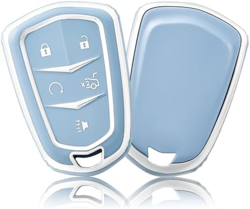 Amazon.com: OFFCURVE for Cadillac Key Fob Cover with Keychain, Premium ...