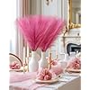 Amazon.com: Veneloo 30pcs Faux Pampas Grass Decor, 17.7inch Hot Pink ...