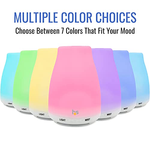 HealthSmart Essential Oil Diffuser, Cool Mist Humidifier and ...