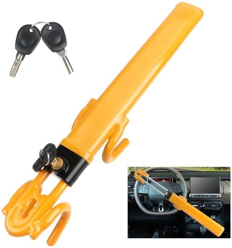 ZEKER Car Steering Lock Universal Fit Maximum Security Steering Wheel ...