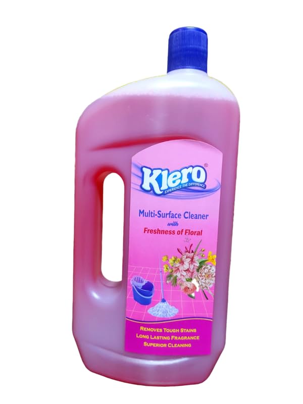 KLERO Floor Cleaner Floral | Pink | 1 Litre : Amazon.in: Health ...