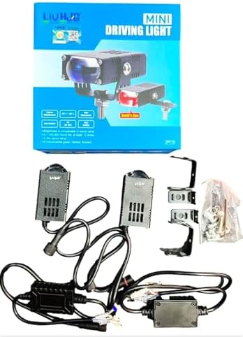 VermsBikers LIU HJG Original Dual Colour Fog Light Mini Drive Light Set ...