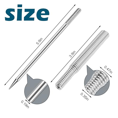 Snapklik.com : Driveway Marker Spring Loaded Stakes - Silver Lawn ...