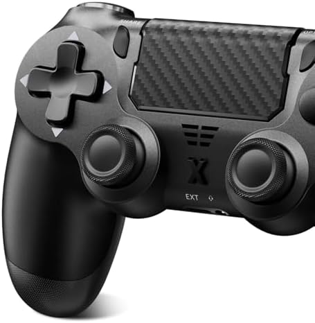 Wireless Controller for PS-4, Dual Vibration Gamepad with Six-Axis ...