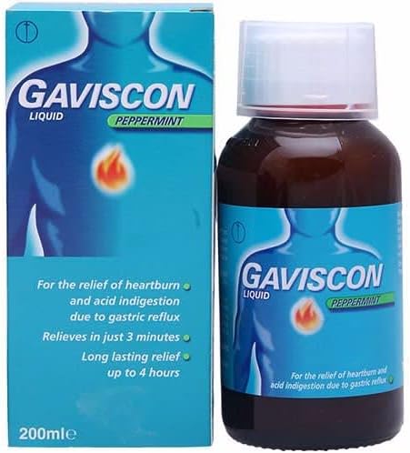 Amazon.com: Gaviscon Original Peppermint Oral Suspension 200 ML ...