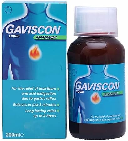 Amazon.com: Gaviscon Original Peppermint Oral Suspension 200 ML ...