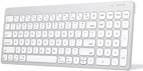 Amazon.com: OMOTON Bluetooth Keyboard for Mac, Sleek Design, Quiet ...