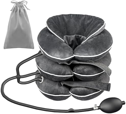 Amazon.com: Cervical Neck Traction Device,Neck Stretcher for Neck Pain ...