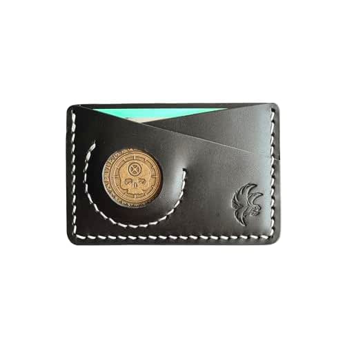 Amazon.com: Handmade Minimalist Edc Leather Wallet with a Challenge ...
