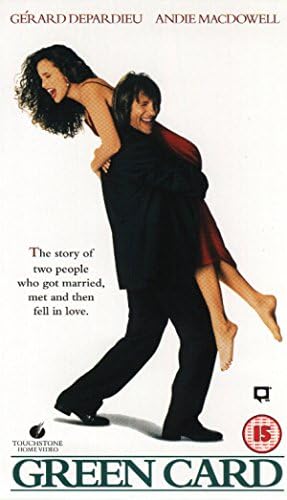 Green Card [VHS] : Gérard Depardieu, Andie MacDowell, Bebe Neuwirth ...