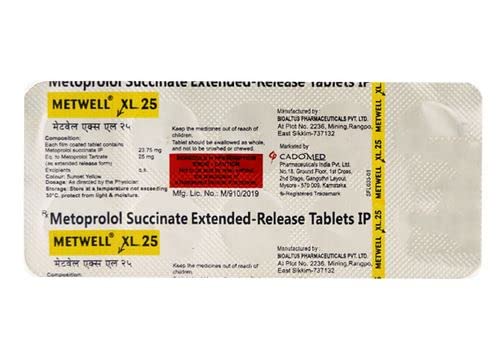 METWELL-XL 25MG - Strip of 10 Tablets : Amazon.in: Health & Personal Care