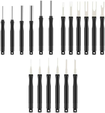Grevosea Terminal Removal Tool Kit for Car, 18 Pieces Electrical Pin ...